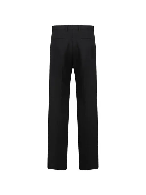 JIL SANDER Pressed-crease Straight-leg Wool Trousers