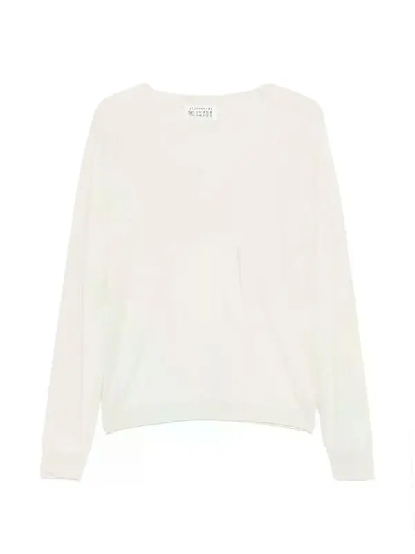 MAISON MARGIELA Cotton V-neck Sweater - Neutrals