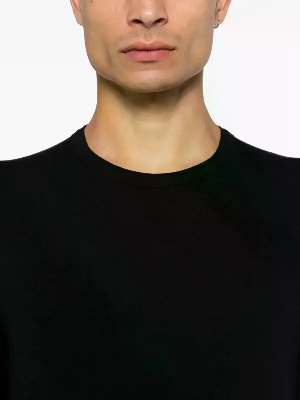 THOM KROM Raw-edge Crew-neck Sweater