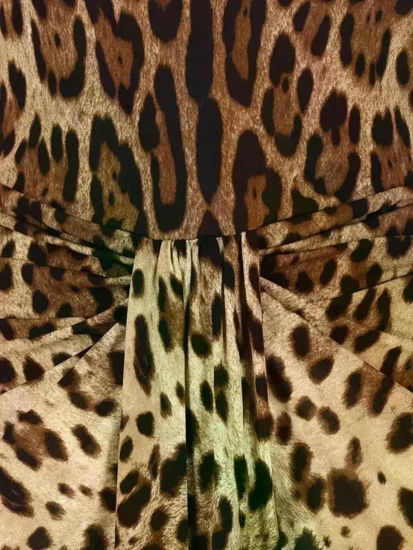 Dolce & Gabbana Leo-print Viscose Jersey Dress