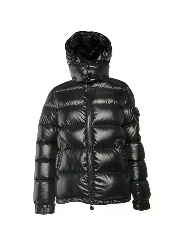 Moncler Maya Quilted Hooded Jacket - Black