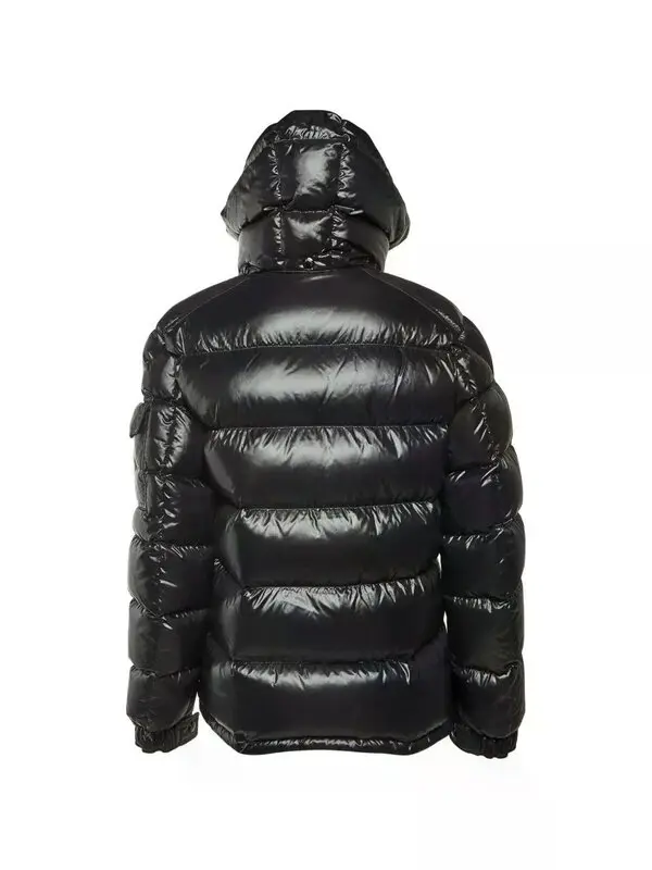 Moncler Maya Quilted Hooded Jacket - Black