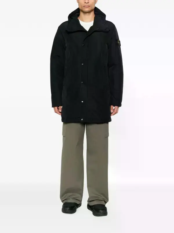 Stone Island Logo-patch Hooded Parka