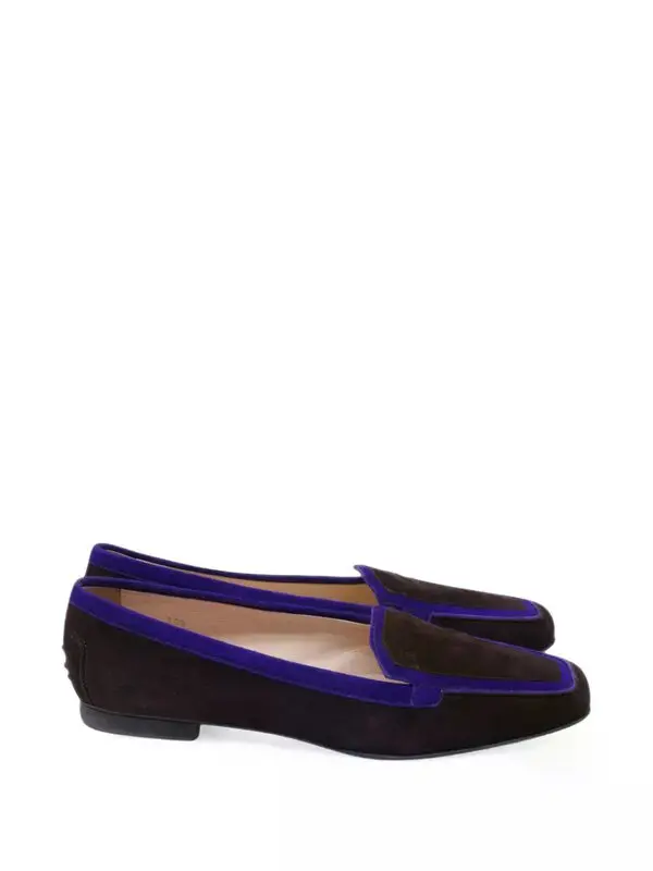 TOD'S Square-toe Loafers - Brown