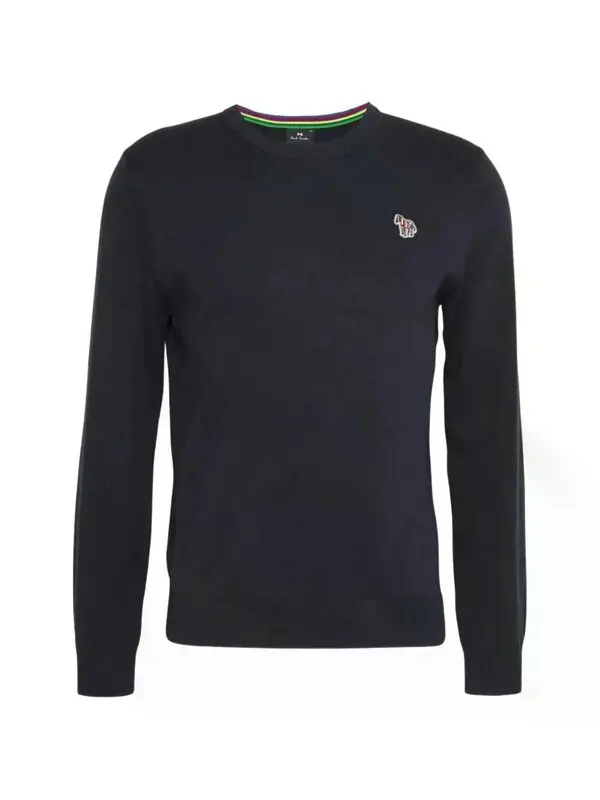 MPS Zebra-patch Crew-neck Sweater