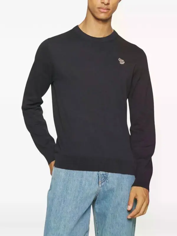 MPS Zebra-patch Crew-neck Sweater