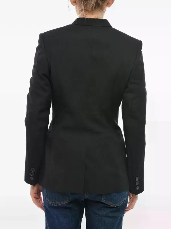 Stella McCartney Double-breasted Peak-lapel Blazer - Black