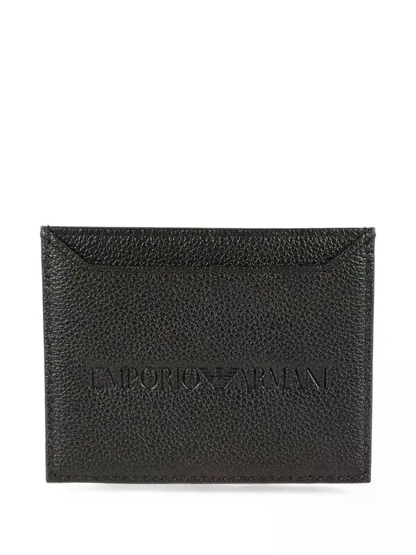 Emporio Armani Logo-plaque Pebbled Cardholder