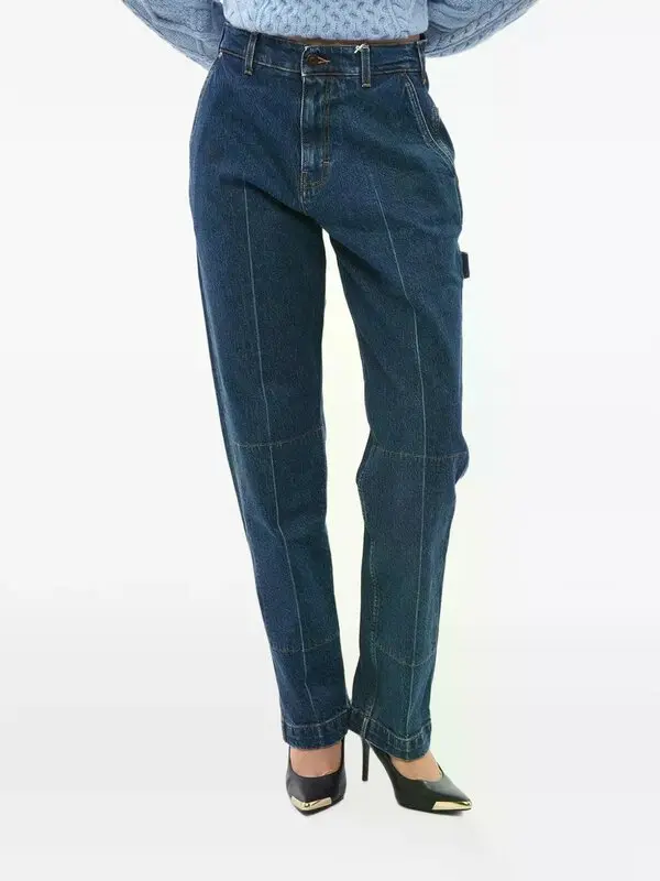 Stella McCartney Logo-patch Panelled Jeans