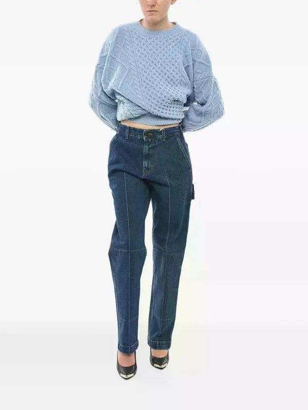Stella McCartney Logo-patch Panelled Jeans