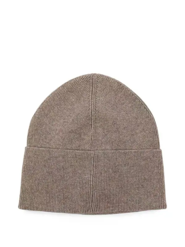 Moose Knuckles Frost Logo-patch Beanie Hat - Neutrals