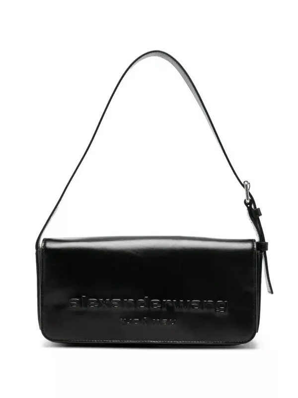 Alexander Wang Punch Flap Shoulder Bag - Black