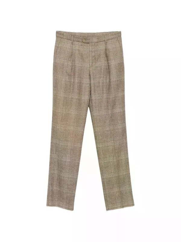 Etro Checked Pleated Trousers