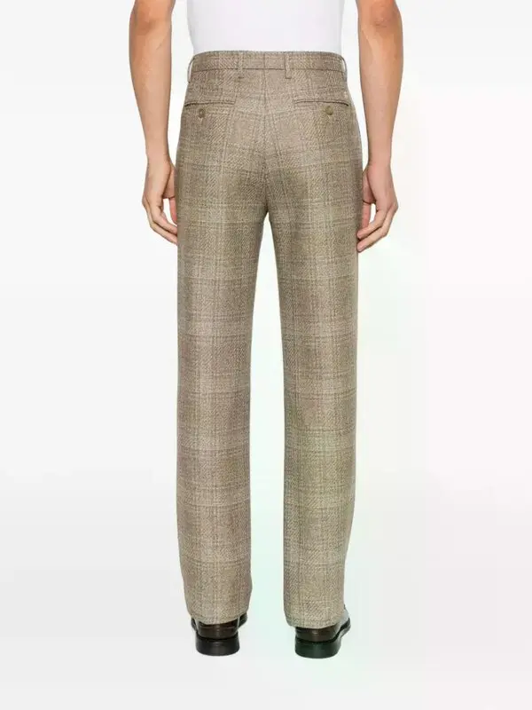 Etro Checked Pleated Trousers