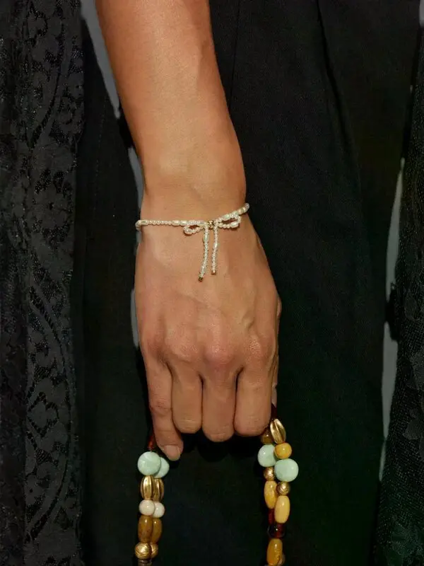 COACH Bow-detail Faux-pearl Bracelet