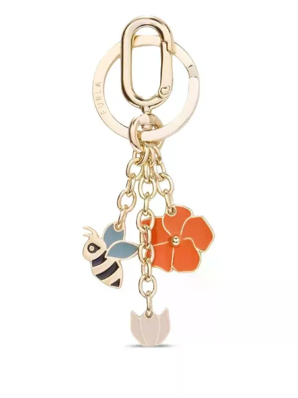 Furla Crystal Flower-charm Keyring