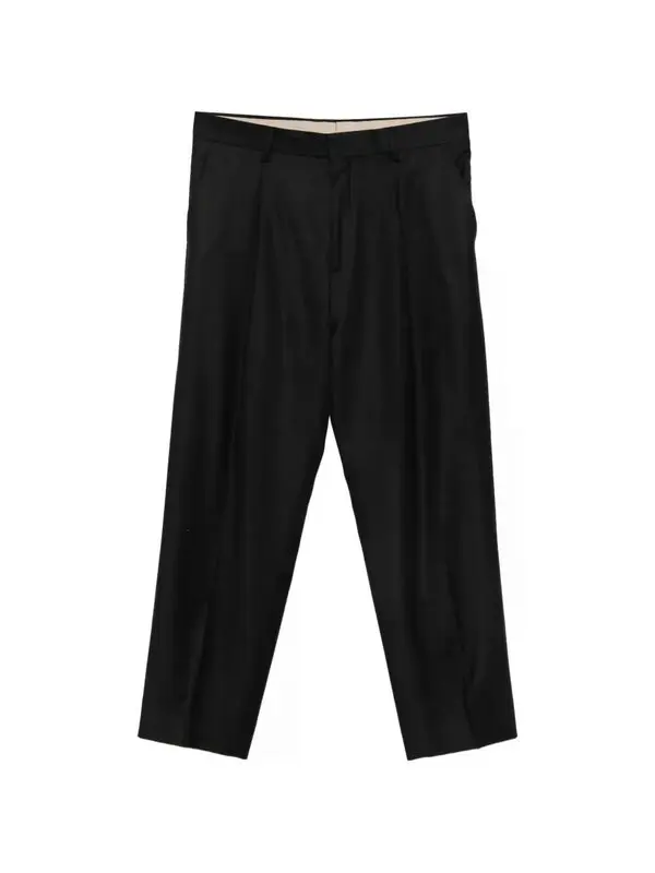 COSTUMEIN Pleated Straight-leg Trousers - Black
