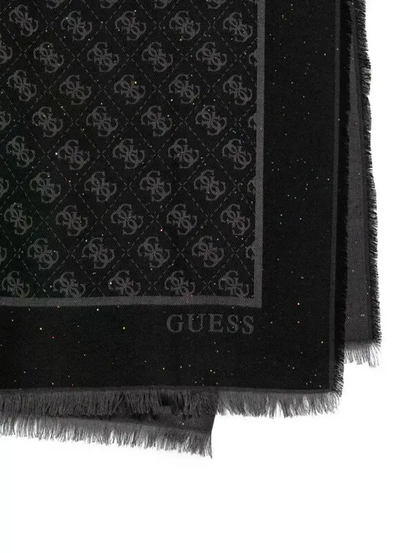 Guess Logo-monogram Glitter-effect Scarf