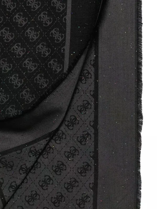 Guess Logo-monogram Glitter-effect Scarf