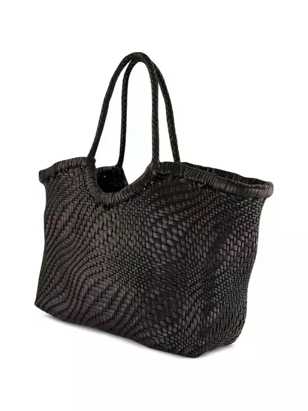 Dragon Diffusion Nantucket Optical Woven Leather Tote Bag