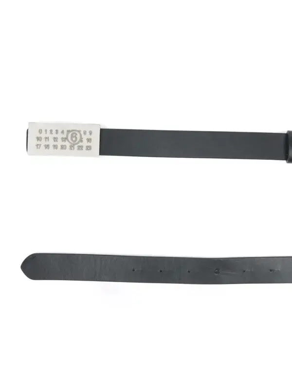 MAISON MARGIELA Numeric-plaque Leather Belt