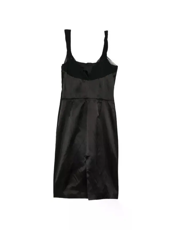 Prada Silk Satin Structured Bodice Dress