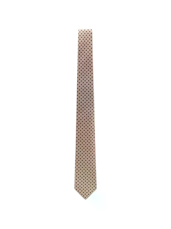 TOM FORD Micro-check Tie - Neutrals