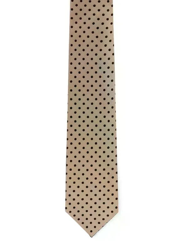 TOM FORD Micro-check Tie - Neutrals