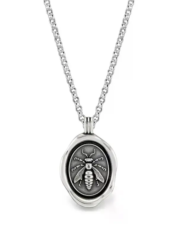 DOWER & HALL Achievement Wasp Talisman Necklace - Silver