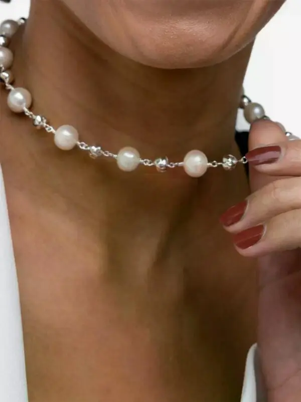 DOWER & HALL Nugget Freshwater Pearl Necklace