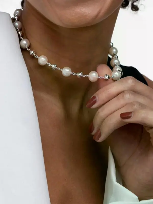 DOWER & HALL Nugget Freshwater Pearl Necklace