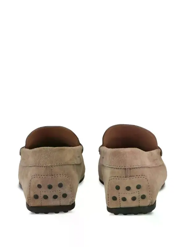 TOD'S Double T Suede Loafers