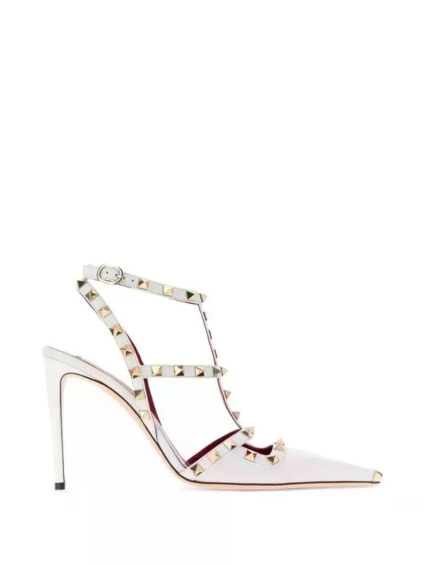 Valentino Garavani Rockstud Kidskin Pumps 100mm - White