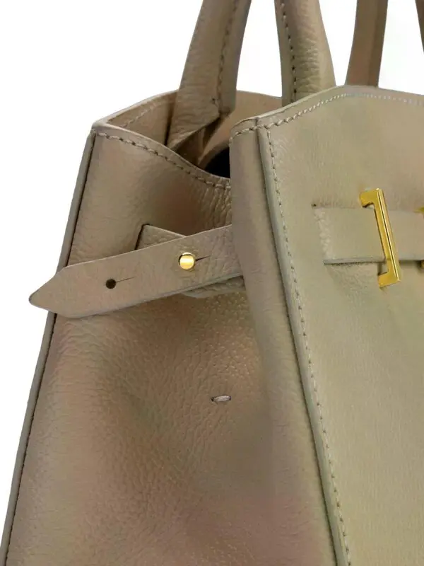 DEMELLIER Small Hudson Hammered Leather Tote Bag