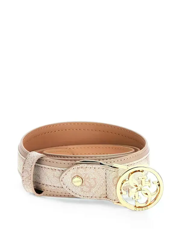 Guess Kerima Monogram-print Belt - Neutrals