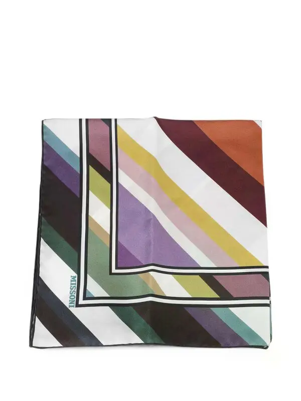 Missoni Striped Logo-print Scarf
