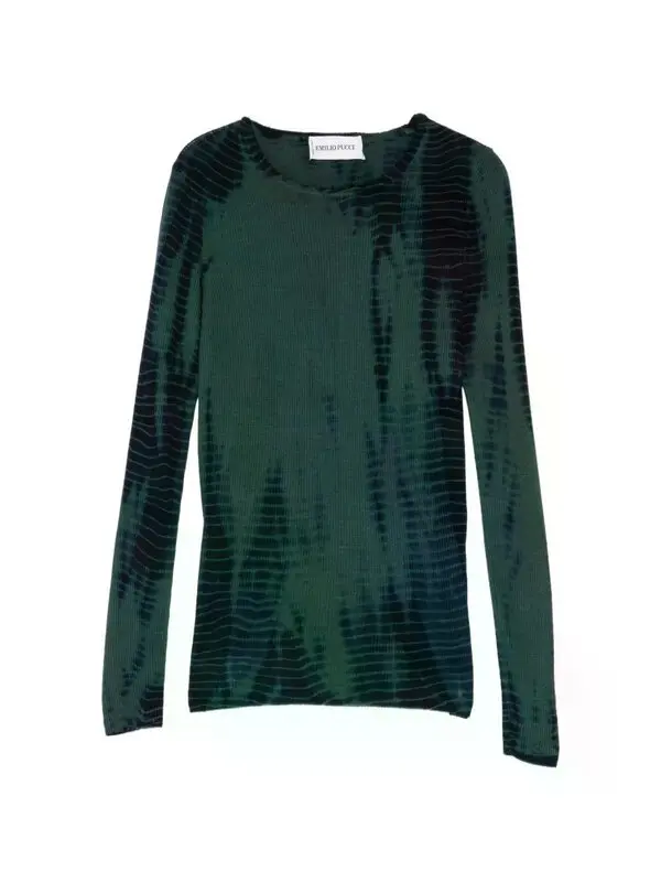 Emilio Pucci Tie-dye Ribbed T-shirt
