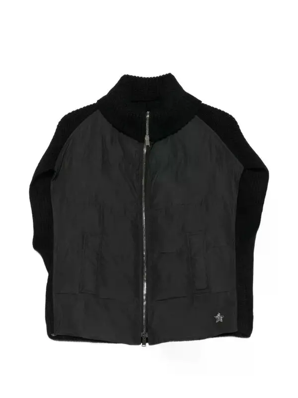 Lorena Antoniazzi Quilted Panelled Vest - Black