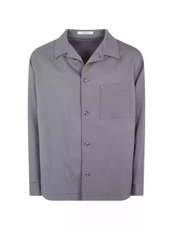 Tagliatore Logo-plaque Wool Shirt