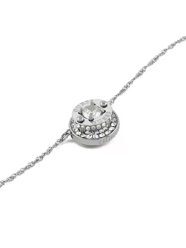 Guess Till Morning Pavé-set Necklace - Silver