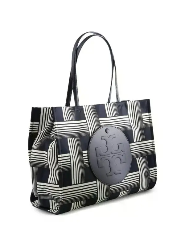 Tory Burch Small Ella Printed Tote - Black