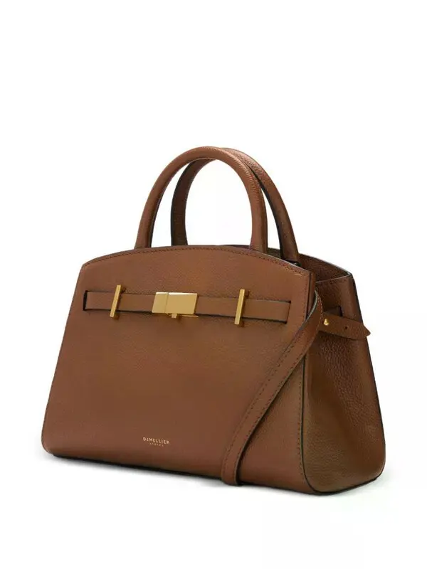 DEMELLIER Small Hudson Hammered-leather Tote Bag