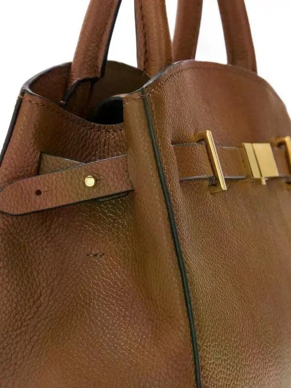 DEMELLIER Small Hudson Hammered-leather Tote Bag