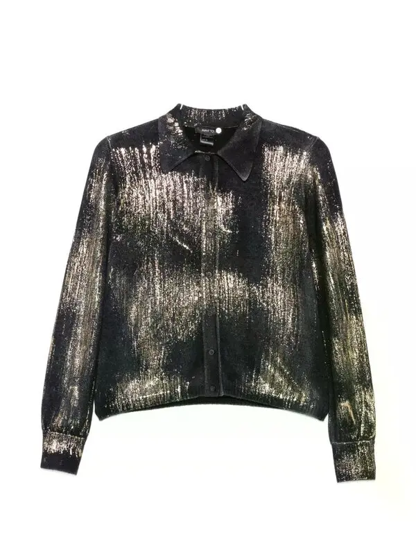 Avant Toi Metallic-effect Button-up Shirt