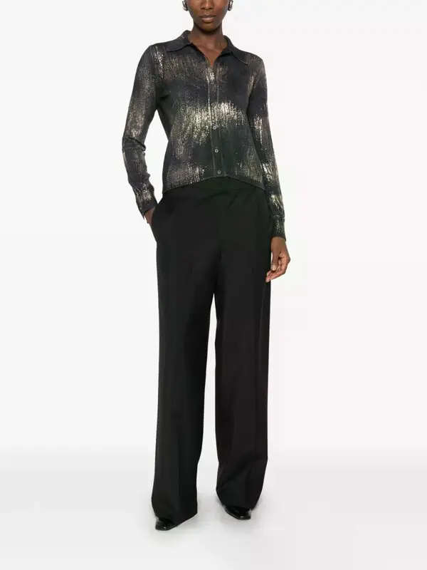 Avant Toi Metallic-effect Button-up Shirt