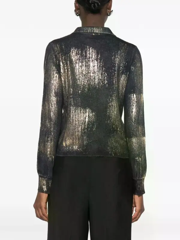 Avant Toi Metallic-effect Button-up Shirt