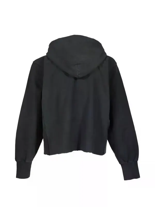 MAISON MARGIELA Logo-patch Raw-cut Hoodie
