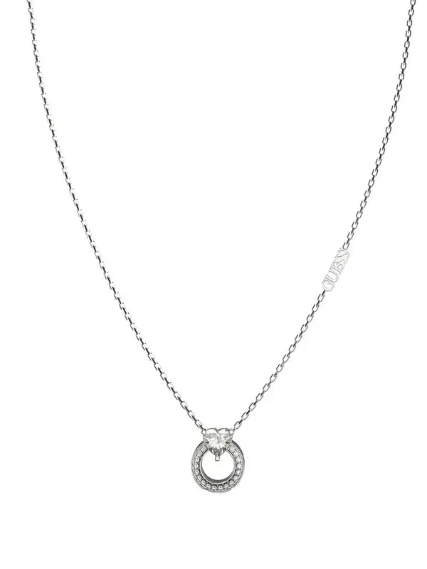 Guess Crystal-embellished Heart Necklace