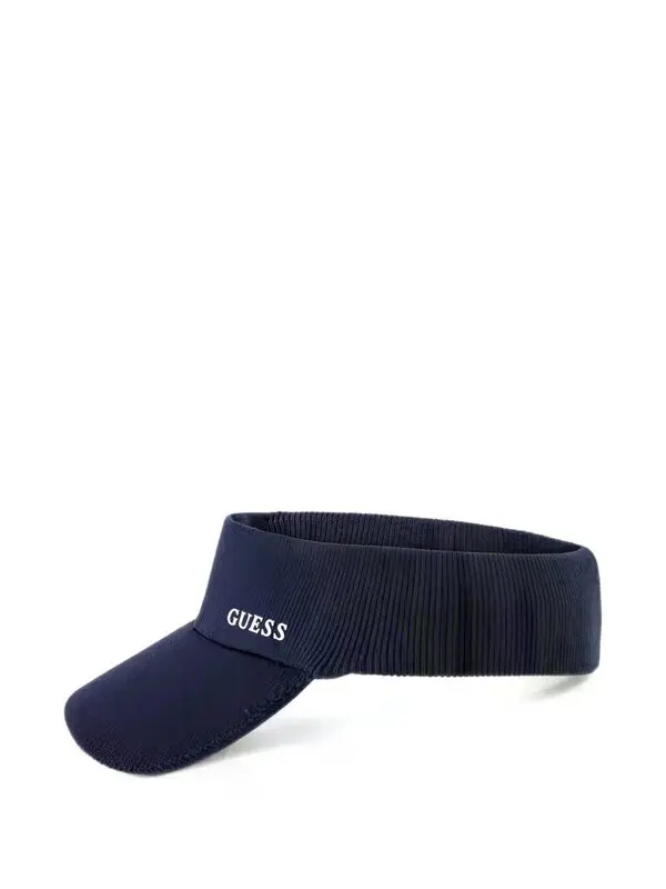 Guess Logo-embroidered Ribbed Visor