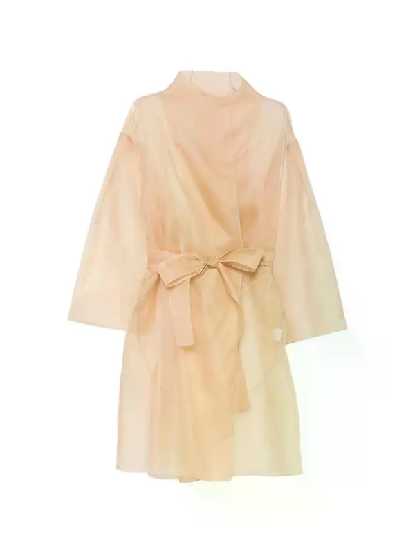 Antonelli Firenze Gustav Sheer Belted Jacket - Neutrals